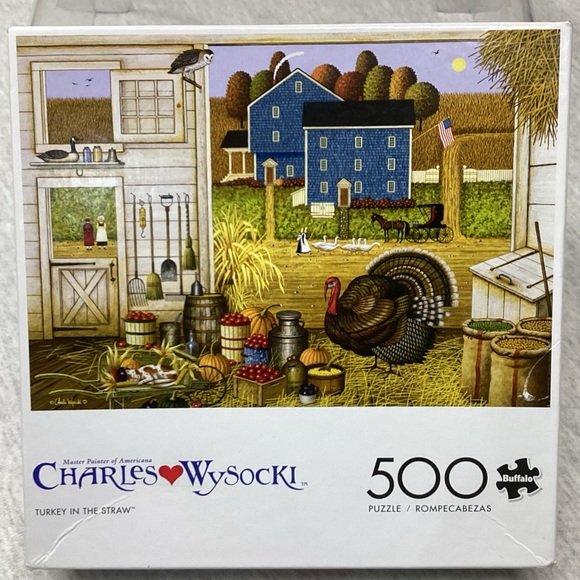 Buffalo David Bitton | Games | Turkey In The Straw 50 Pc Puzzle Master ...